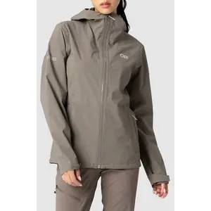 OUTDOOR RESEARCH Stratoburst Packable Rain Jacket - Gravel
