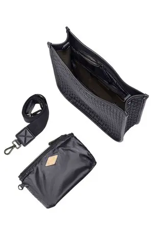 Mz Wallace Woven Nylon Box Crossbody