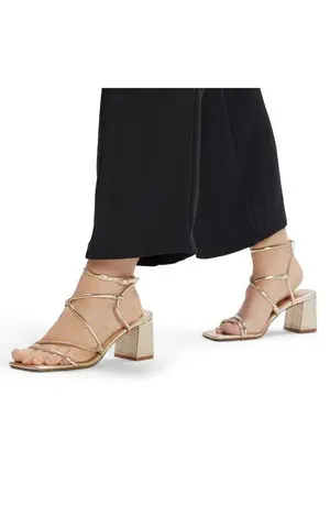 Aldo Harmonni Strappy Sandals - Gold