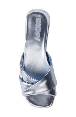 Dkny Jezebel Slide Sandal - Metallic Blue