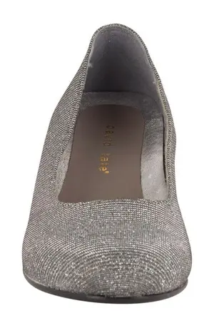 DAVID TATE Suave Pump - Silver Fabric