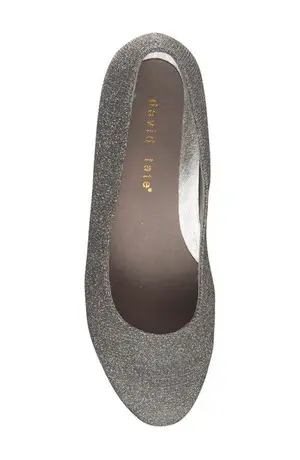 DAVID TATE Suave Pump - Silver Fabric