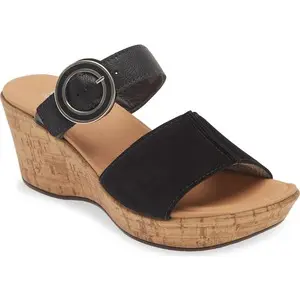 Naot Black Platform Wedges