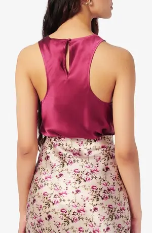 Cami Nyc Floriana Racerback Silk Tank