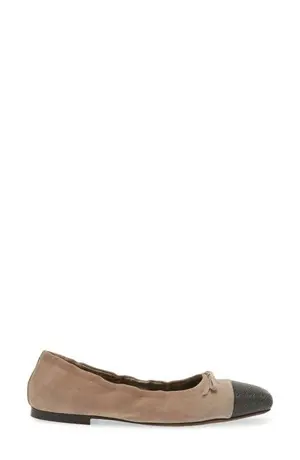 Brunello Cucinelli Monili Cap Toe Ballet Flats
