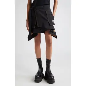 Sacai X Carhartt Wip Asymmetrical Wrap Skirt