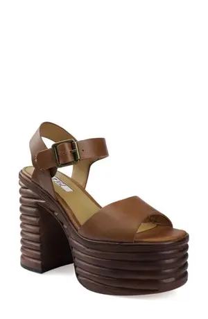 ZIGI Sadira Platform Sandal - Tan Leather