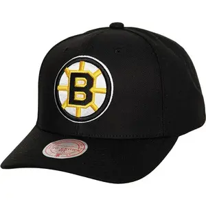 Mitchell & Ness Boston Bruins Team Ground Pro Adjustable Cap - Black