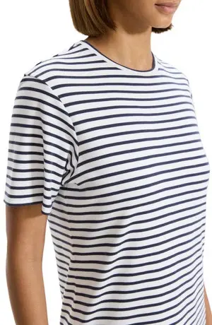 Theory Clint Stripe Cotton T-shirt Dress