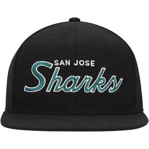 Mitchell & Ness San Jose Sharks Core Team Script 2.0 Snapback Hat