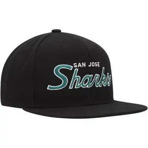 Mitchell & Ness San Jose Sharks Core Team Script 2.0 Snapback Hat