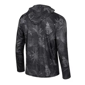 COLOSSEUM Iowa Hawkeyes Palms Printed Quarter-zip Hooded Top