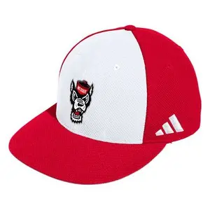 Adidas Nc State Wolfpack On-field Baseball Fitted Cap - White