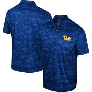 COLOSSEUM Pitt Panthers Daly Print Polo - Royal
