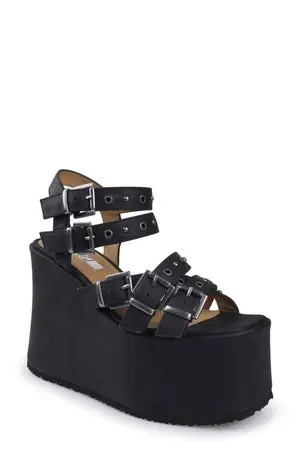 ZIGI Vianca Platform Wedge Sandal - Black