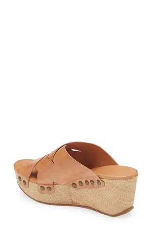 CHOCOLAT BLU Yetta Platform Wedge Slide Sandal