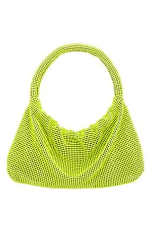 Nina Joyce Mesh Top Handle Bag - Neon Lime