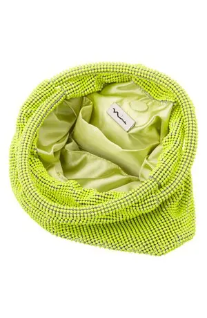 Nina Joyce Mesh Top Handle Bag - Neon Lime