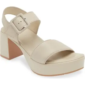 Naot Glamour Platform Sandal - Soft Ivory Leather