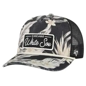 '47 Chicago White Sox Tropicalia Trucker Hitch Adjustable Hat - Black