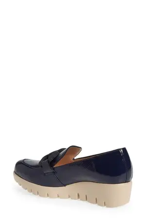 WONDERS San Marino Platform Loafer - Lack Baltic