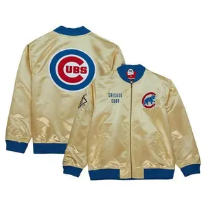 Mitchell & Ness Chicago Cubs Og 2.0 Lightweight Satin Full-zip Jacket