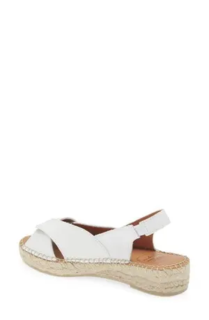 TONI PONS Enola Slingback Platform Sandals - Blanco White