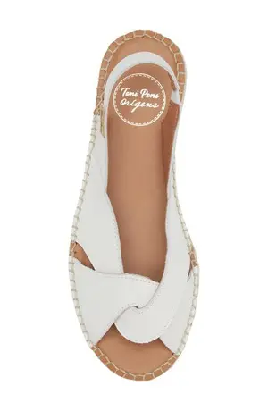 TONI PONS Enola Slingback Platform Sandals - Blanco White