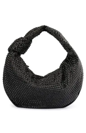 OLGA BERG Juliana Crystal Top Handle Bag