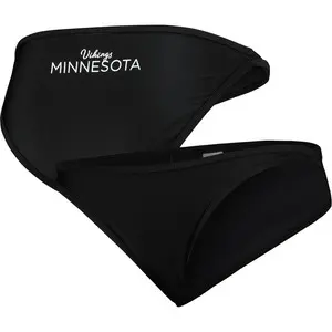 G-III 4HER BY CARL BANKS Minnesota Vikings Hall Of Fame Bikini Bottom - Black