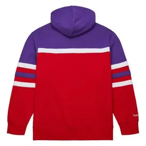 Mitchell & Ness Purple Toronto Raptors Head Coach Pullover Hoodie
