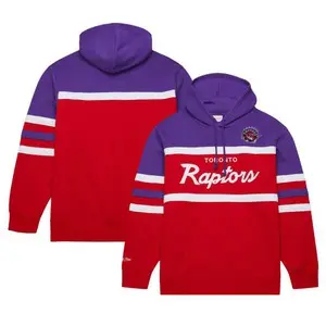 Mitchell & Ness Purple Toronto Raptors Head Coach Pullover Hoodie