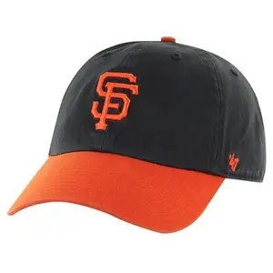 '47 Orange San Francisco Giants Clean Up Adjustable Hat - Black