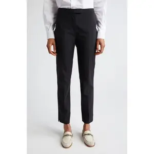 Eleventy Slim Fit Virgin Wool Blend Trousers - Black