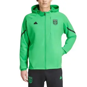Adidas Austin Fc 2024 Anthem Travel Zip-up Jacket By - Green