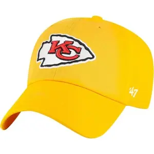 '47 Kansas City Chiefs Secondary Clean Up Adjustable Hat - Gold