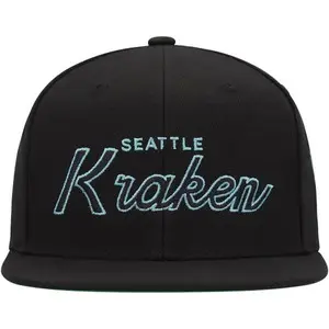 Mitchell & Ness Seattle Kraken Core Team Script 2.0 Snapback Hat