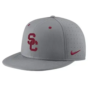 Nike Usc Trojans Usa Side Patch True Aerobill Performance Fitted Hat