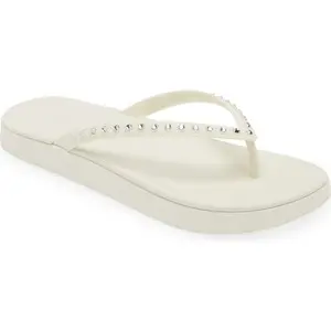 Sanuk Funshine Rhinestone Flip Flop - White