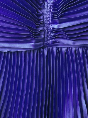 Likely Asra Satin Pleated Gown