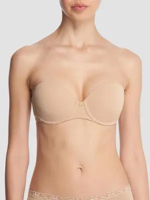 Natori Pure Luxe Strapless Bra - Cafe