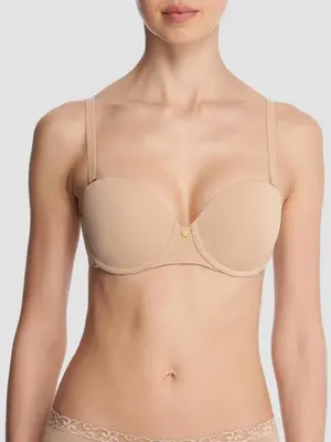 Natori Pure Luxe Strapless Bra - Cafe