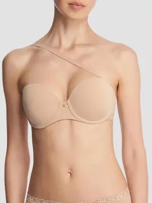 Natori Pure Luxe Strapless Bra - Cafe