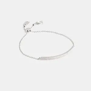 COACH® Pavé Bar Slider Bracelet Silver