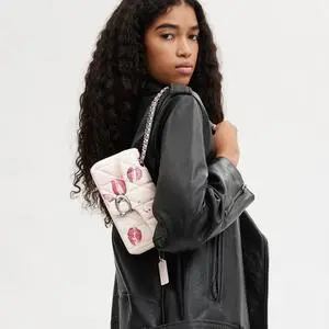 COACH Tabby Shoulder Bag 20 With Quilting And Lip Print