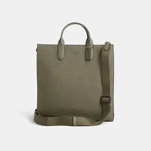 COACH Restored Gotham Tall Tote Army Green