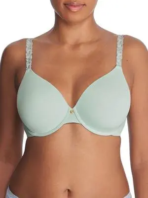 Natori Pure Luxe Plunge T-shirt Bra Pastel Green