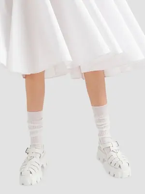 Prada Foam Rubber Sandals - White
