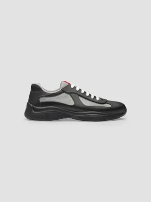 Prada America's Cup Soft Rubber And Bike Fabric Sneakers - Black