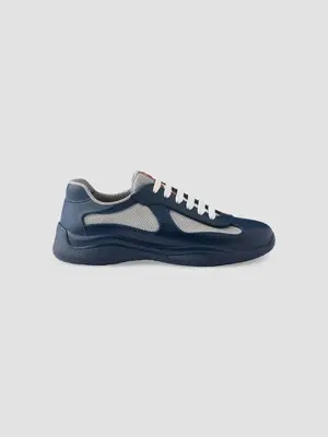 Prada America's Cup Soft Rubber And Bike Fabric Sneakers Navy